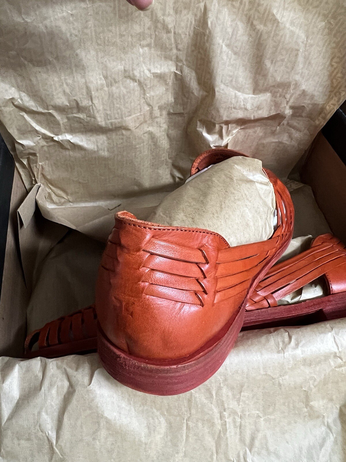 Frye Heather Huarache Flats Size 10 Leather Sandals Womens Shoes Coral $228 NEW | eBay