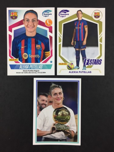 Alexia Putellas Lot 3 Sticker Panini La Liga F 2022 2023 (23) #129 324 ...
