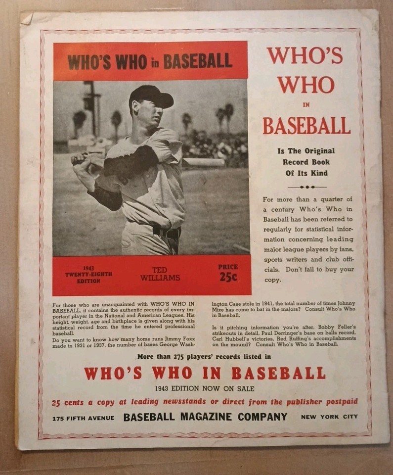 Antique 1943 Baseball Magazine | eBay