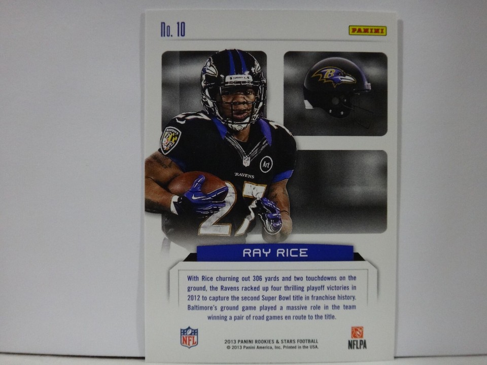 2013 Panini Rookies & Stars Touchdown Club Ray Rice #10 | eBay