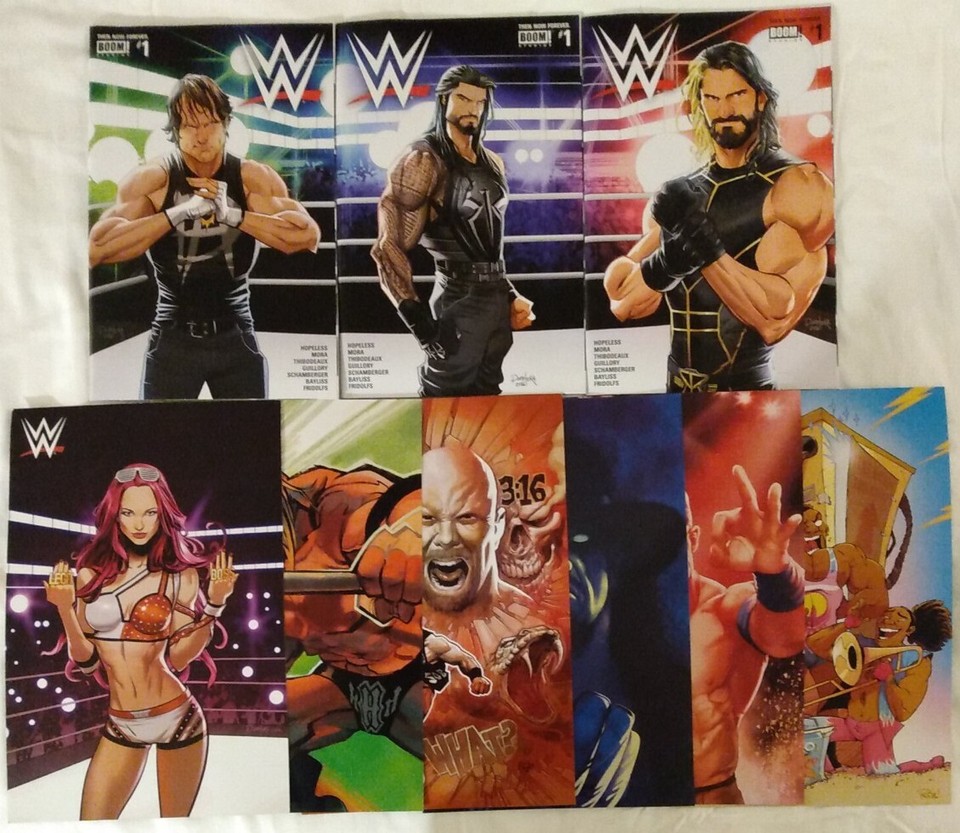 WWE Comic Book Art Print Set 2016 SDCC Con Exclusive BOOM! Studios NEW SEALED | eBay