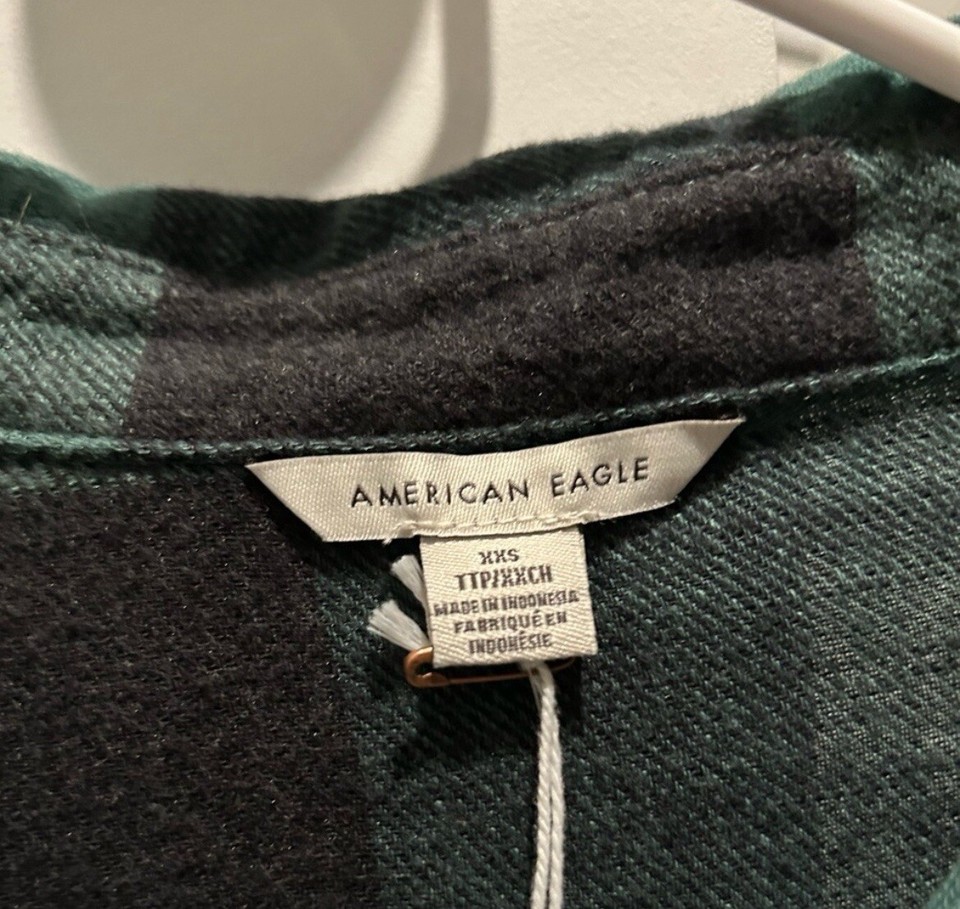 American Eagle Flannel Babydoll Shirt | eBay
