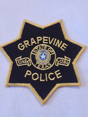 Grapevine Police State Of Texas Sine Cera Patch Law Enforcement | eBay