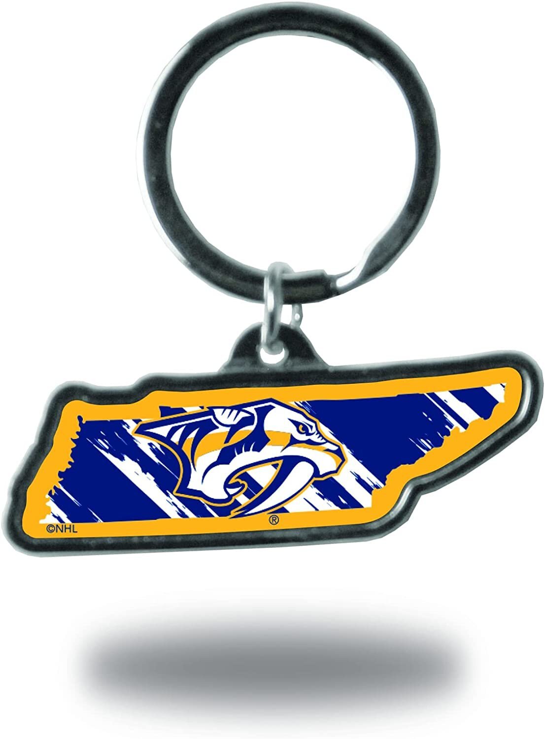 Nashville Predators Metal Keychain, State Shaped | eBay