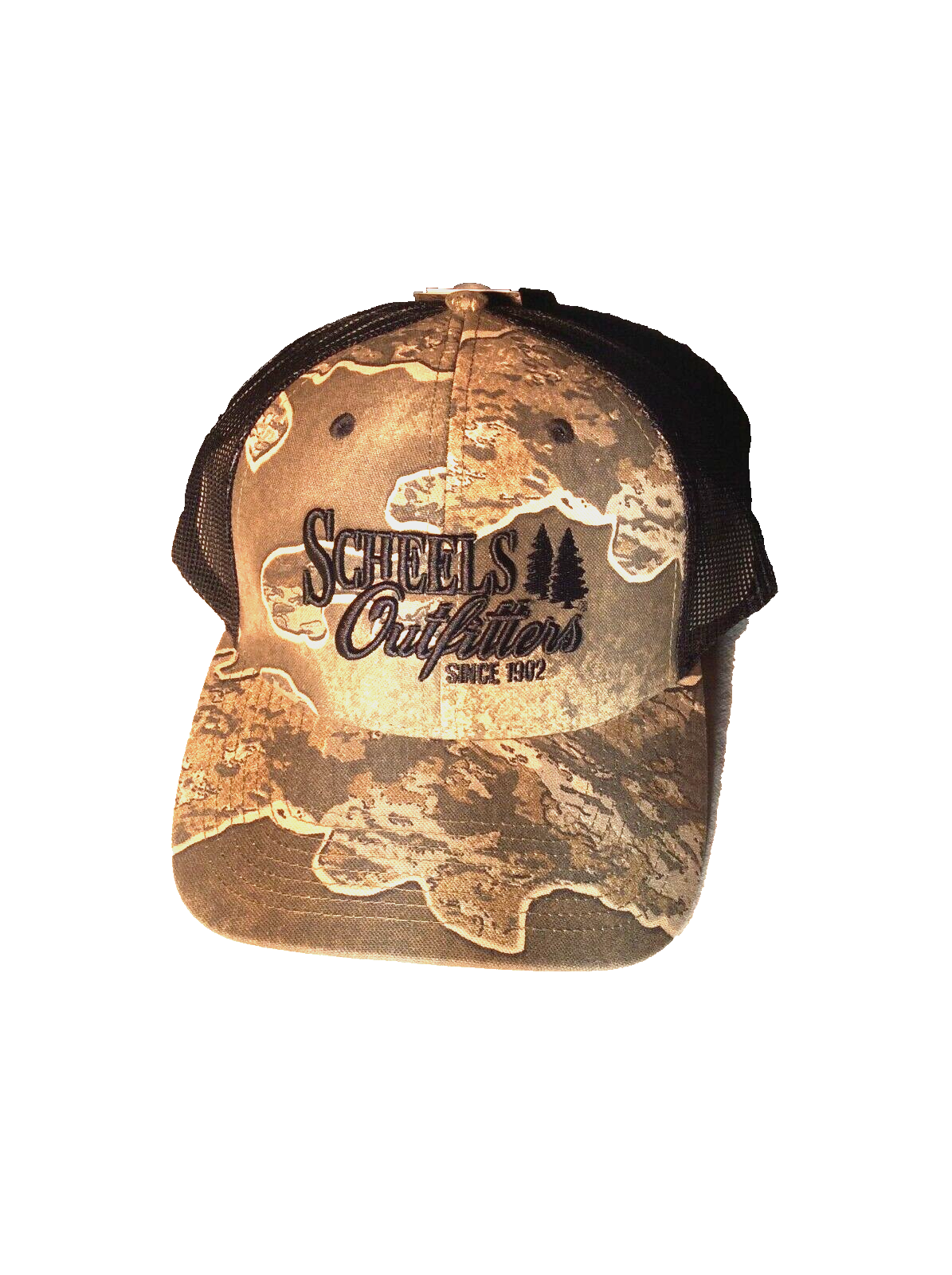 SCHEELS OUTFITTERS CAMO HAT. ADJUSTABLE SIZE. NWT | eBay