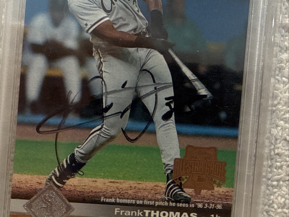 BEAUTIFUL Frank Thomas AUTO'D 1997 Upper Deck #40 Card, Chicago White ...