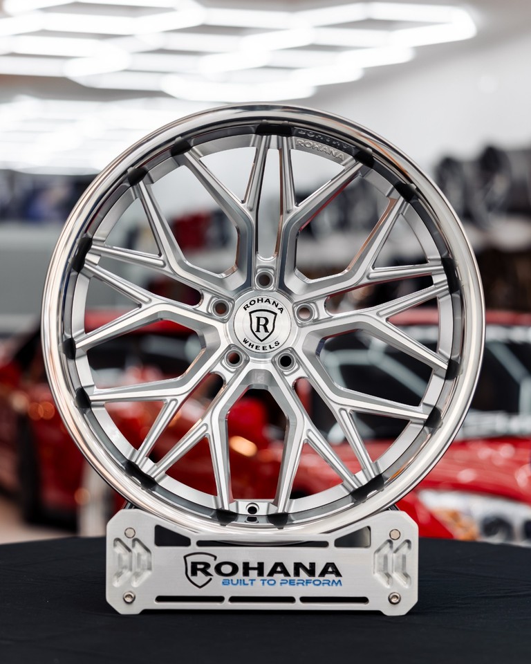 19 20 ROHANA RFC3 WHEELS for CORVETTE C8 Z51 STINGRAY Silver Polished ...