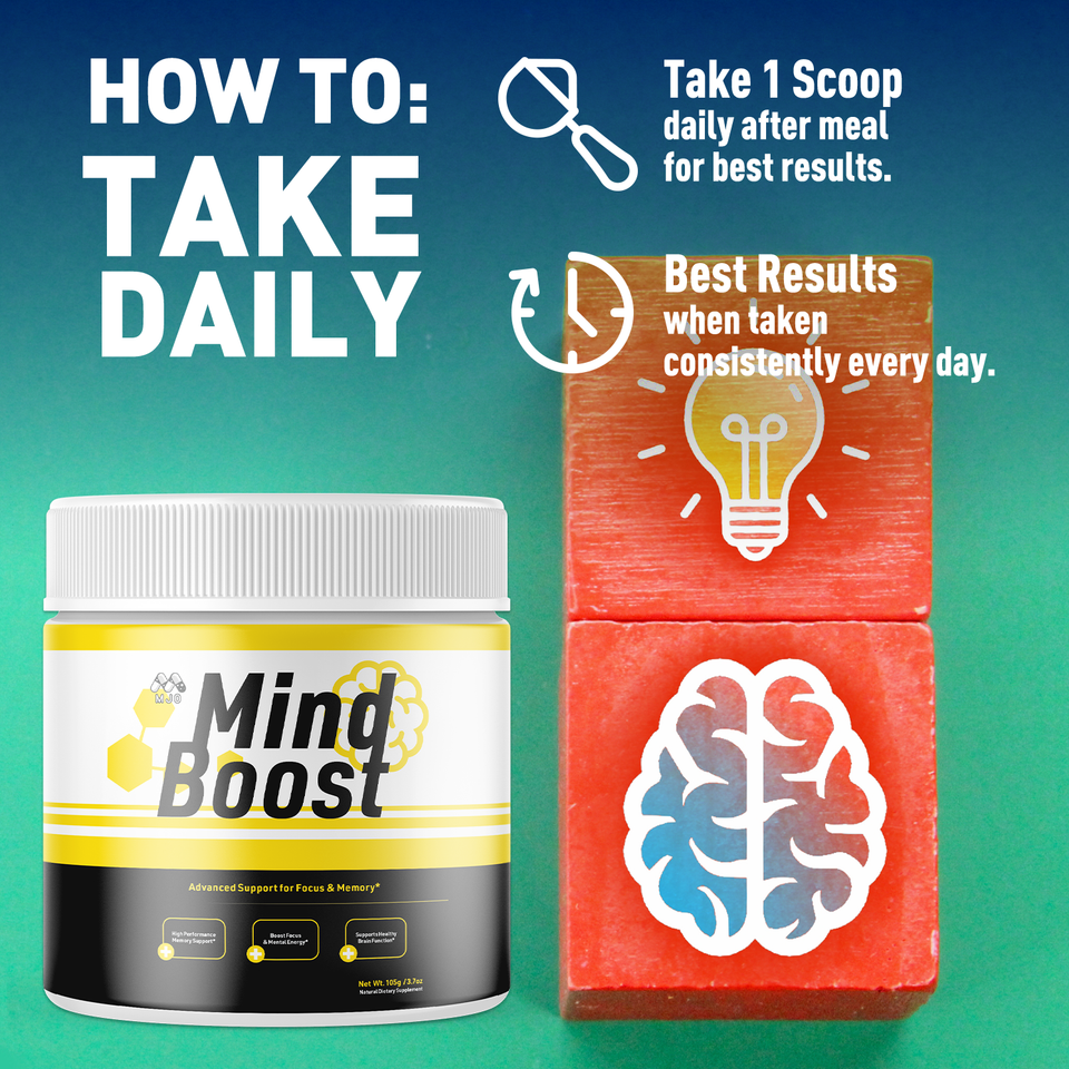 (1 Pack) Mind Boost Powder Advanced Brain Supplement MindBoost 30 ...