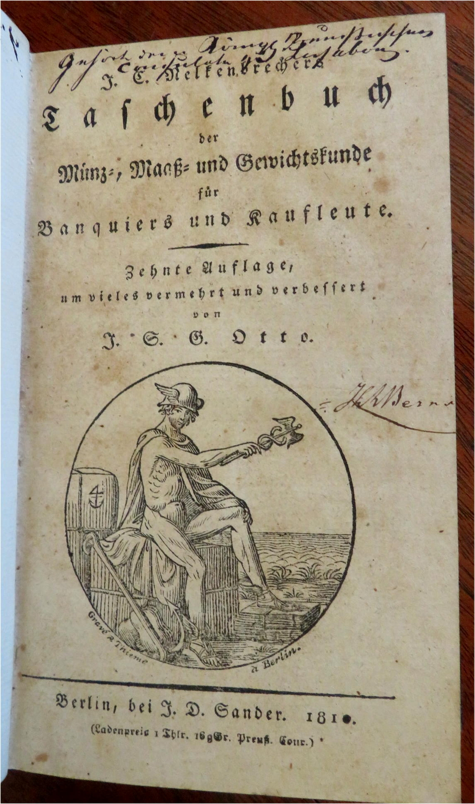 Handbook for Merchants Exchange Rates Shipping Information 1810 leather ...