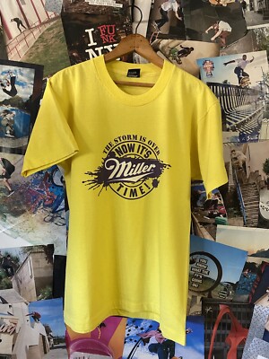 Vintage 90’s Miller Beer The Storm is Over Now It’s Miller Time T-Shirt ...