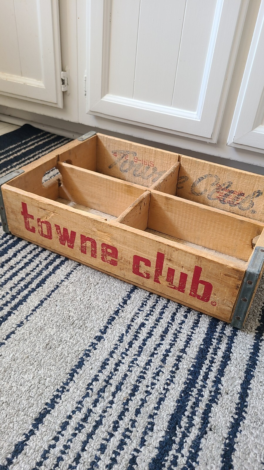 TOWNE CLUB VINTAGE WOOD SODA POP CRATE BOX | eBay