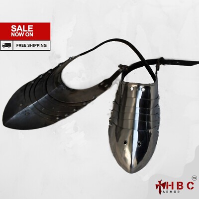 HBC ARMOR™ Plate Sabaton Foot Armor Leather Back Strap Buhurt ...