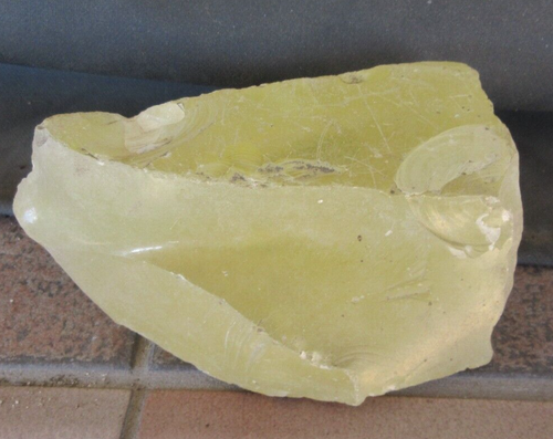 Glass Slag Rocks Landscaping Yellow Lead Over 4 lbs | eBay