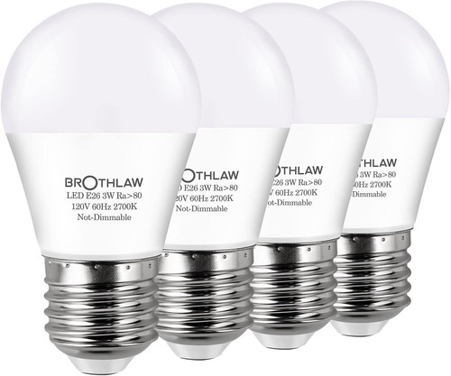 25 Watt Equivalent Light Bulbs, A15 LED Bulb 3W E26 Base 2700K Warm ...