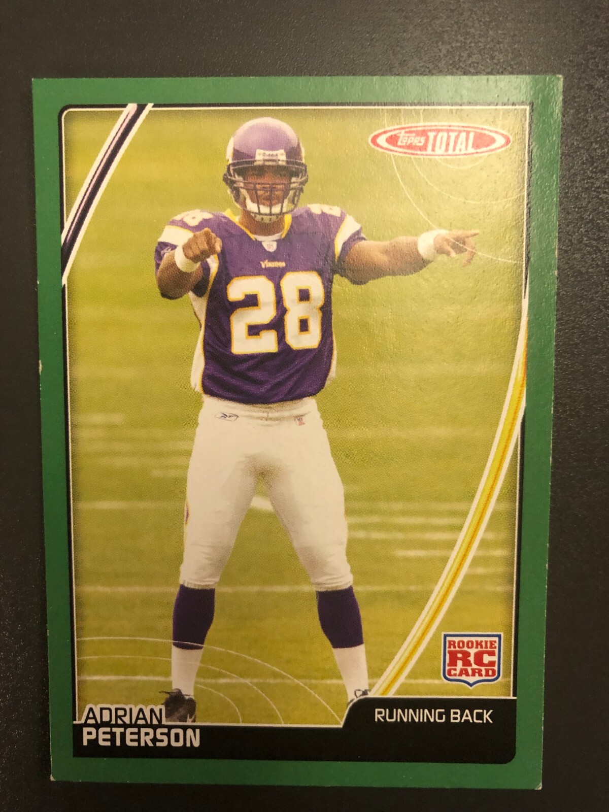 Adrian Peterson ROOKIE CARD 2007 Topps Total #456 Vikings | eBay