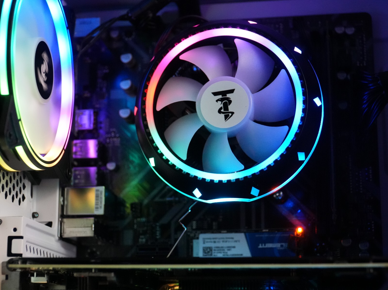 ViprTech Top-Flow Air CPU Cooler Heastink w/ 120mm LED RGB Case Cooling ...