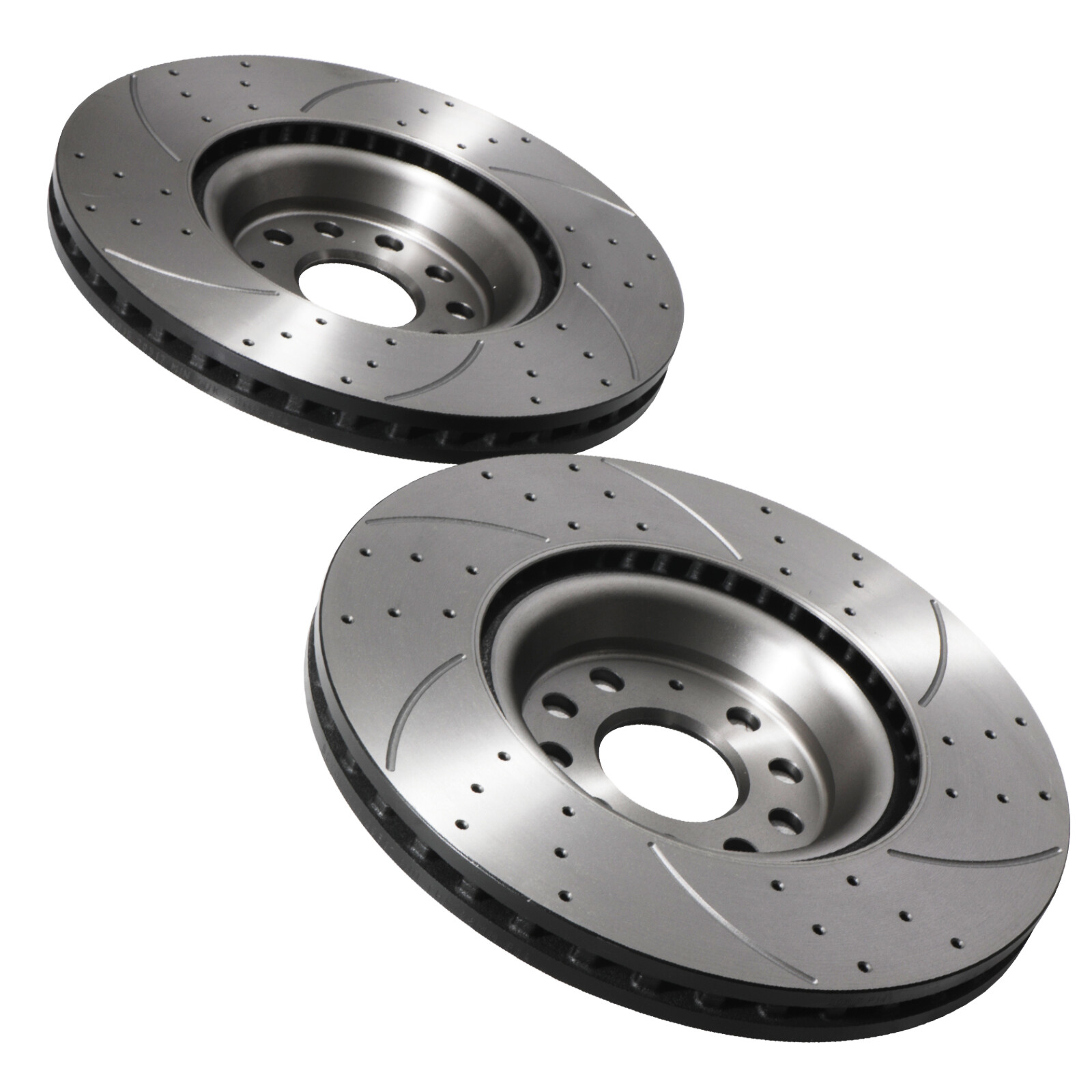 FRONT DRILLED GROOVED 340MM BRAKE DISCS FOR AUDI S3 8V QUATTRO 2.0 TFSI ...