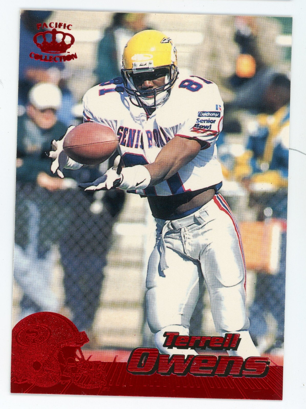1996 Pacific Collection Terrell Owens Rookie #381 Red Parallel HOF ...