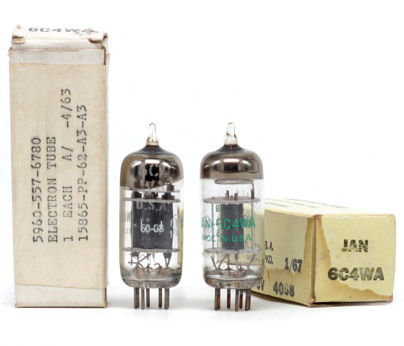 ONE 6C4WA/6C4/EC90 GE NOS Tube Röhre Lampe TSF Valvola Valvula Valve ...