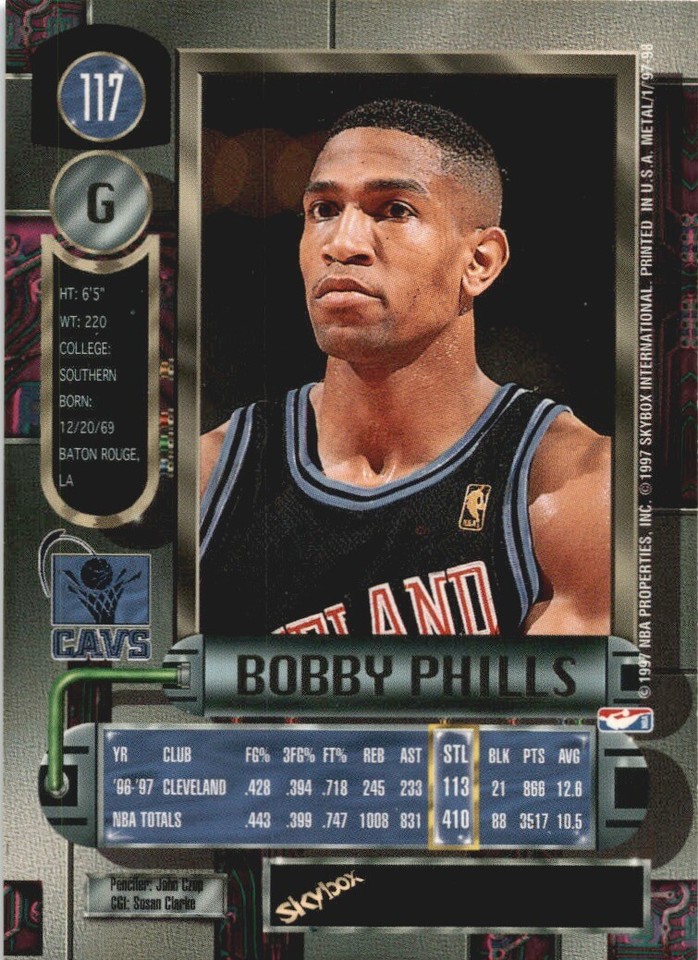 1997 Metal Universe #117 Bobby Phills Great card! | eBay