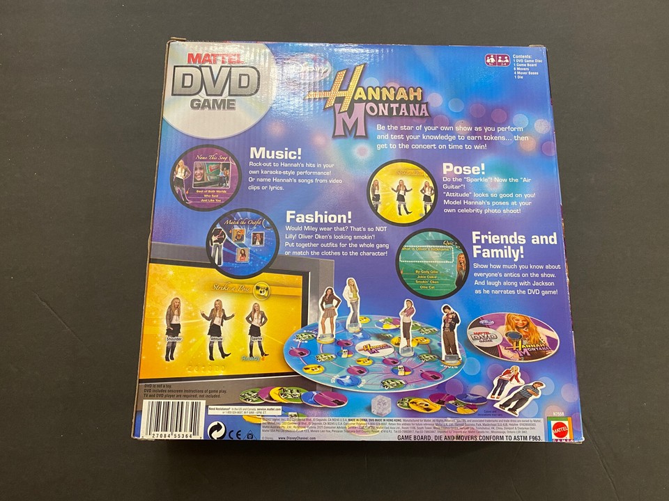 Disney Hannah Montana Miley Cyrus Mattel DVD Game | eBay