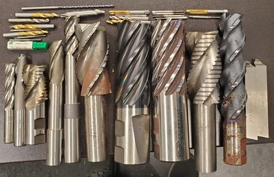 MIXED LOT! HSS COBALT End Mills Taps CNC Drill Machine Tool 35 TOOLS $300+ Value | eBay