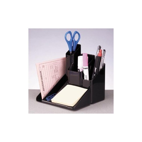 Eldon Newell Black Rubbermaid Office/Home Desktop Stationery Organizer ...