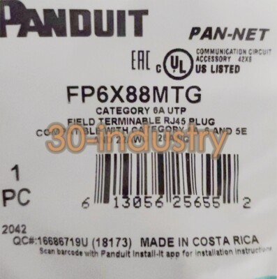 QTY:50 New For FP6X88MTG Termination Modular Plug 6A | eBay