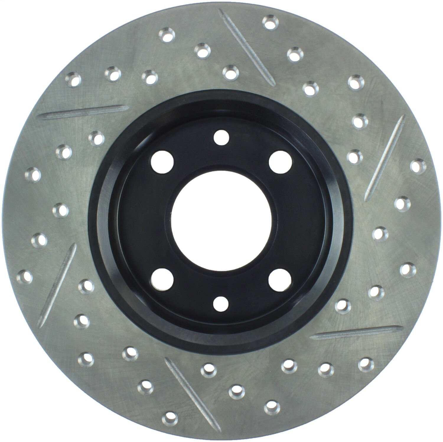 StopTech 127.04001R Sport Cross-Drilled And Slotted Disc Brake Rotor ...