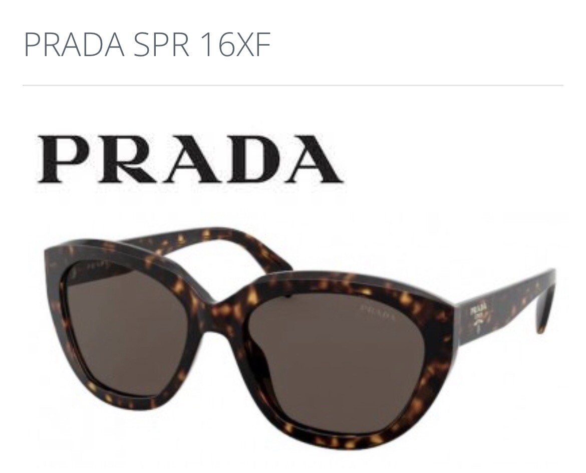 LENSES ONLY!! PRADA PR SPR 16XF, not SPR 16X, solid brown LENSES ONLY ...