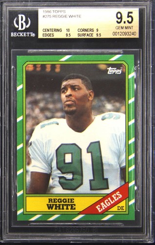 1986 TOPPS REGGIE WHITE ROOKIE RC BGS 9.5 | eBay