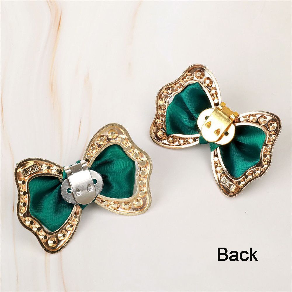 Wedding Shoe Shoe Decorations Clip Bow Ribbon Clamp Charm Buckle Shiny ...