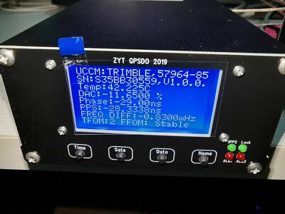 Upgraded ZYT-GPSDO-1 Trimble LCD 10MHz 1PPS OCXO GPS Disciplined ...