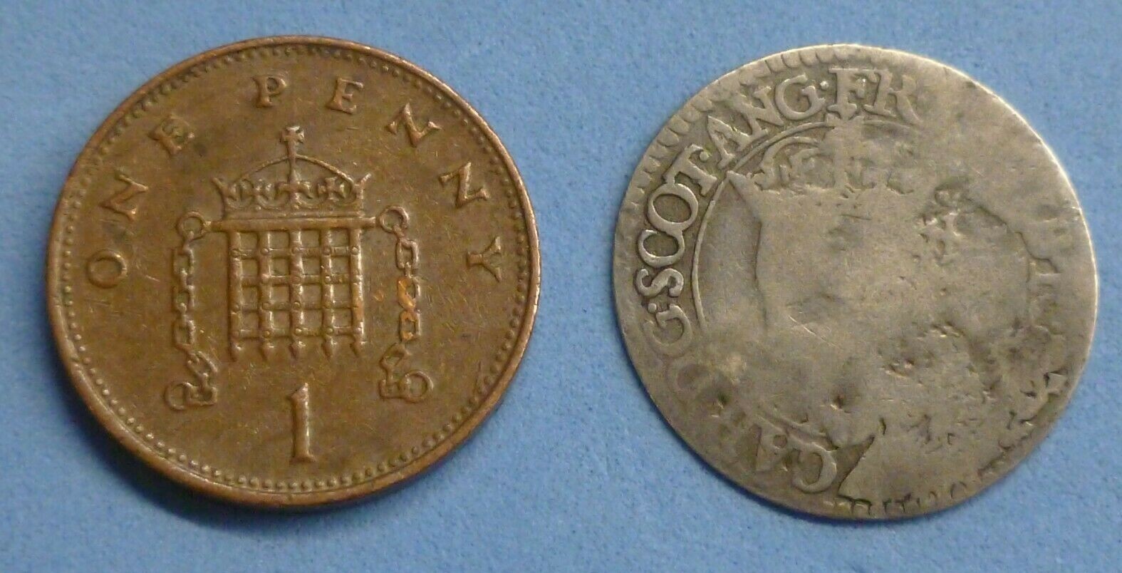 Scotland Charles I Hammered 40 Pence 3rd Coinage Briot's 1st issue 1637 ...