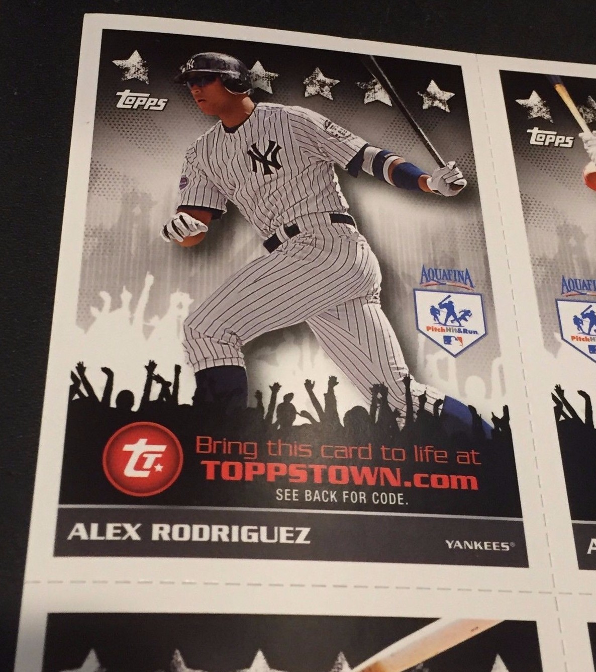 2009 Topps LOT of 2 MLB Pitch Hit & Run UNCUT 6 Card PROMO Sheets ...