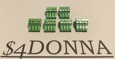 Crestron 6pc 4-Pin 3.5mm Phoenix connector captive screw wire blocks ...
