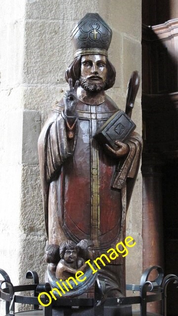 Photo 6x4 The Cathedral Church of St. Nicholas - statue of St. Nicholas ...