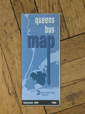 NYC Queens Bus Map - September 1999 | eBay