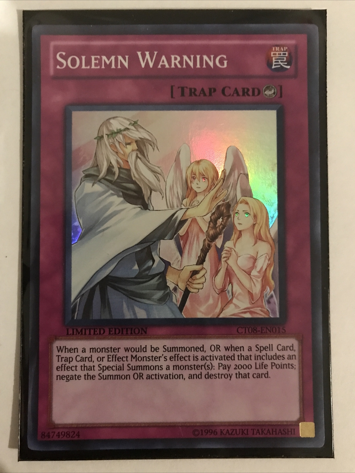 Yu-Gi-Oh! TCG Solemn Warning 2011 Collectors Tins CT08-EN015 Limited ...