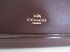 Coach F54664 Sierra Satchel in Pebble and Patent Leathers OXblood $475 ...