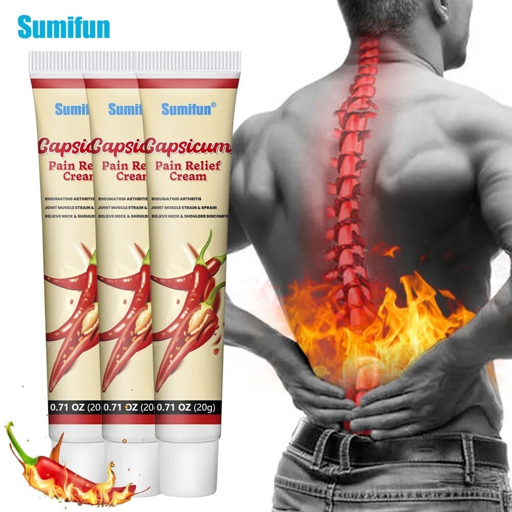 Analgesic Cream Capsicum Balm Muscle Knee Joint Pain Relief Ointment ...