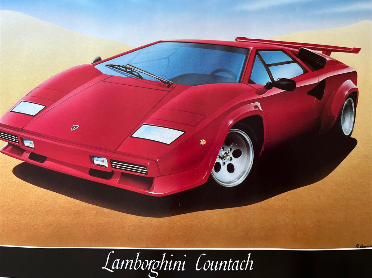 Lamborghini Countach Red This 1989 Lamborghini Countach 25th