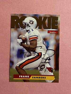 Frank Sanders 1995 Skybox Impact Rookie RC Auto Autograph | eBay