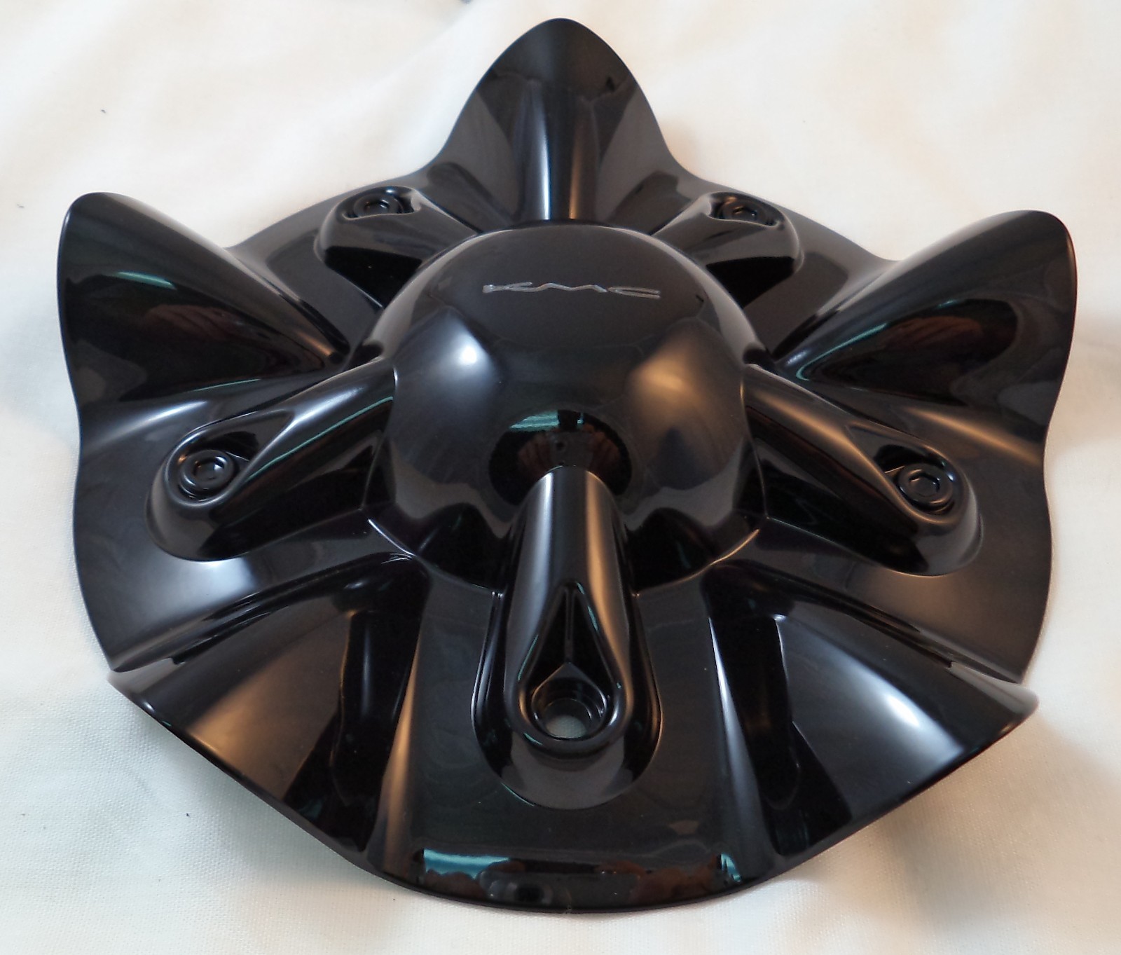 KMC Black Gloss Custom Wheel Center Cap Caps (1) # 255L190 / 1000820 ...