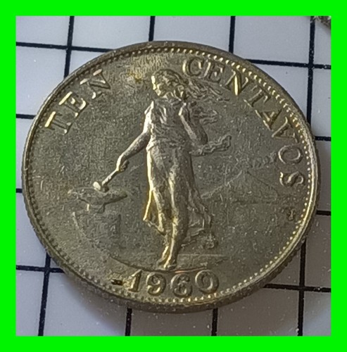 1960 10 Centavos Philippines - Vintage World Coin - Very High Grade UNC ...