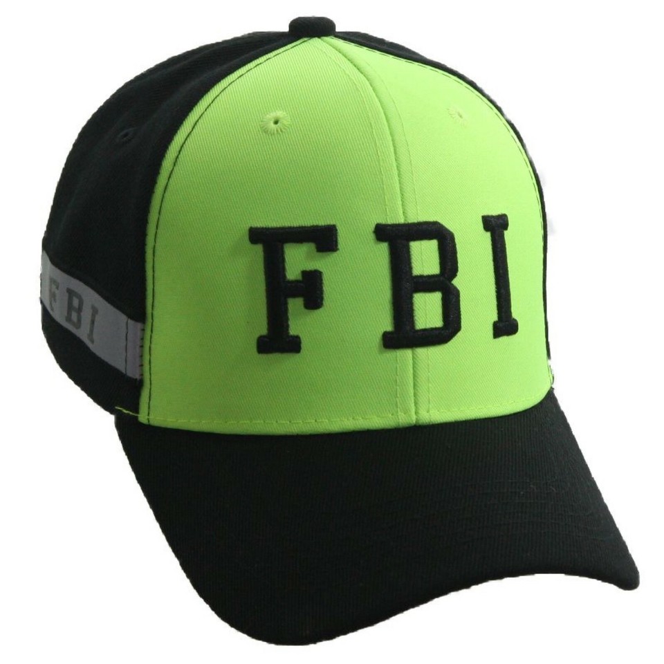 FBI CIA CSI POLICE SHERIFF SECURITY Enforcement Baseball Cap Mesh Neon ...