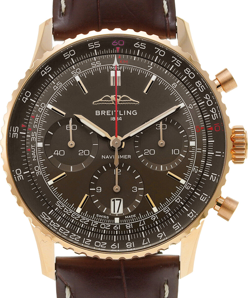 Breitling Navitimer - 41 mm, Rose Gold for sale | eBay