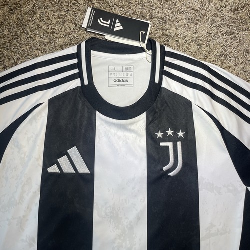 adidas Juventus 24/25 Home Soccer Jersey Men's Large Black White IS8002 ...