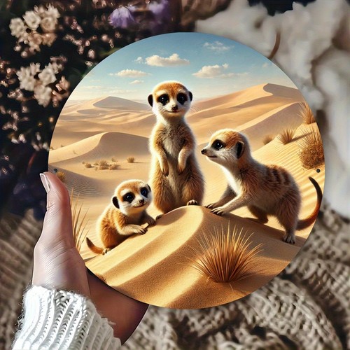 Charming Meerkat Metal Sign, 7.8x7.8", Garden/Living Room Decor | eBay