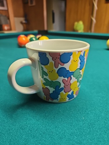 Peeps Coffee Mug Easter Bunnies Yellow Green Blue By: Just Born Inc. | eBay